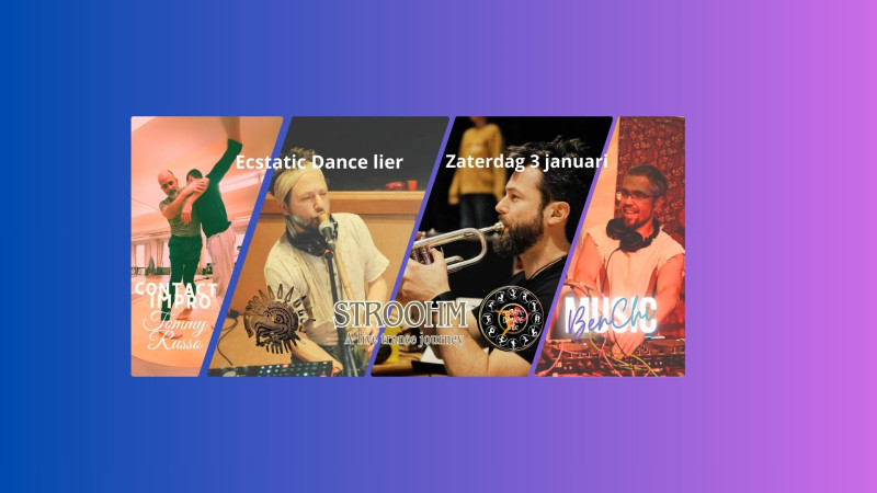 NY - XL Ecstatic Dance - Live StroOhm+Benchi & Contact Impro Training - Hipsy