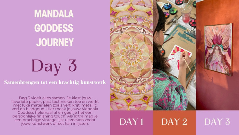 Creëer jouw unieke Mandala Goddess kunstwerk Day 3 - Hipsy