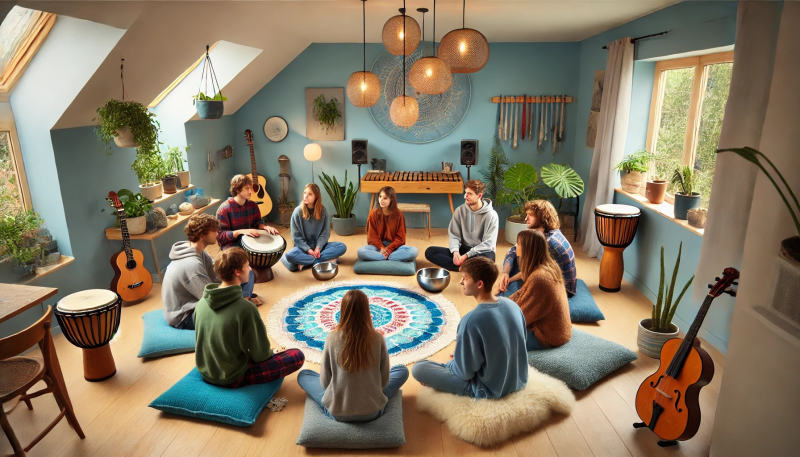 Jongemannen Sharing Circle - Hipsy