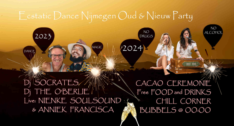 Ecstatic Dance Nijmegen OUD & NIEUW PARTY 2023/2024 - Hipsy