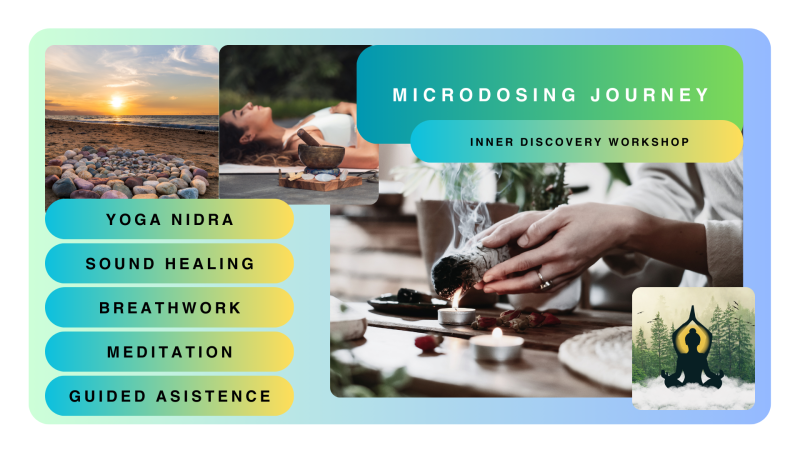 Microdosing Journey: Yoga Nidra, Sound Healing, and Inner Discovery - Hipsy