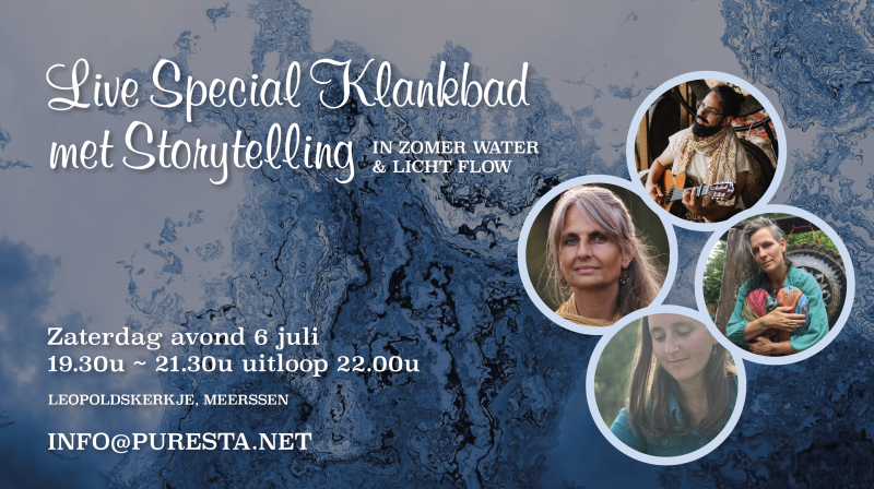 SPECIAL LIVE Klankconcert met Storytelling van het flowende water - Hipsy
