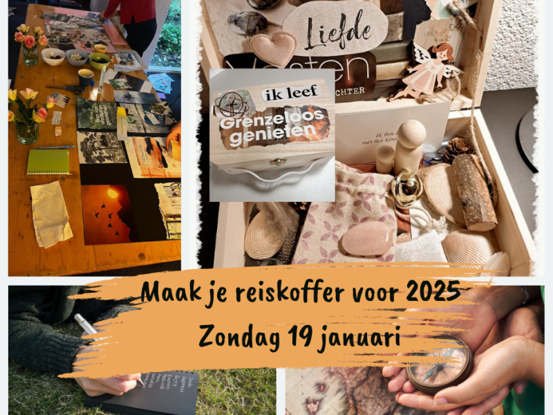 Vision board/ Maak je reiskoffer voor 2025 - Hipsy