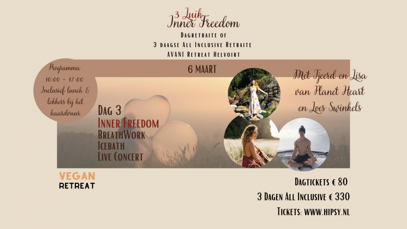 Retraitedag 'Inner Freedom' met Wim Hoff ijsbad workshop - Hipsy