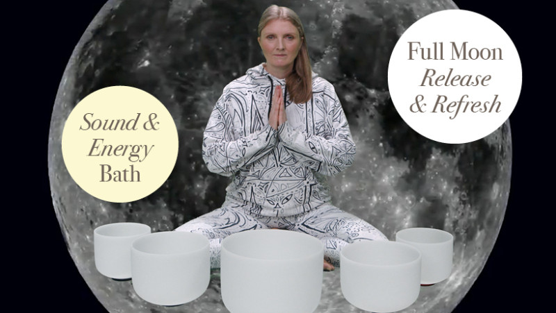 Sound Energy Bath: Full Moon Release Refresh / Soundbath, Soundhealing - Hipsy