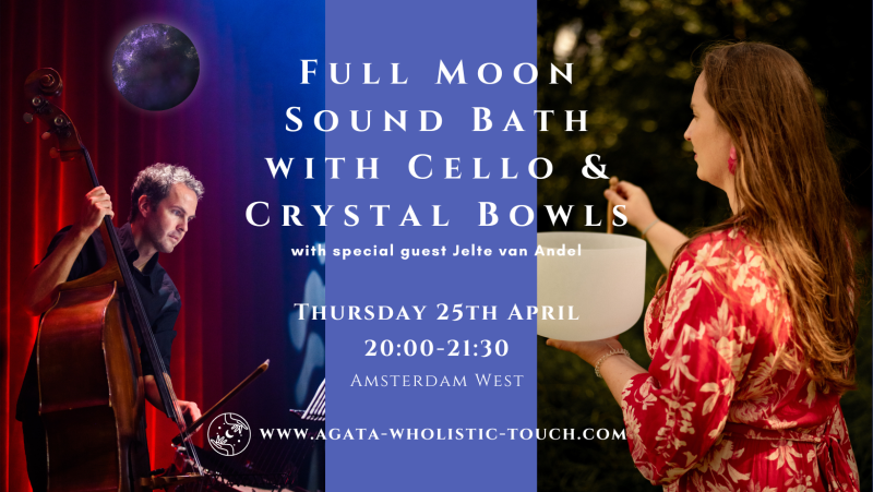 Special Edition: Full Moon Sound Bath with Cello and Crystal Bowls - Hipsy