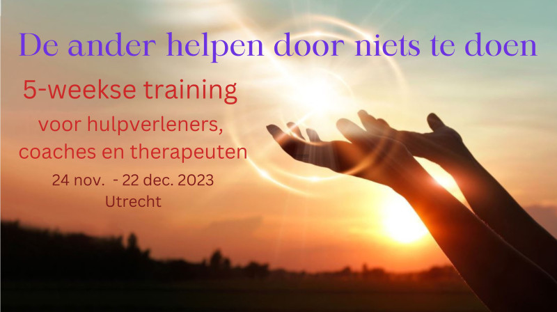 De ander helpen door niets te doen - Training voor hulpverleners - Hipsy