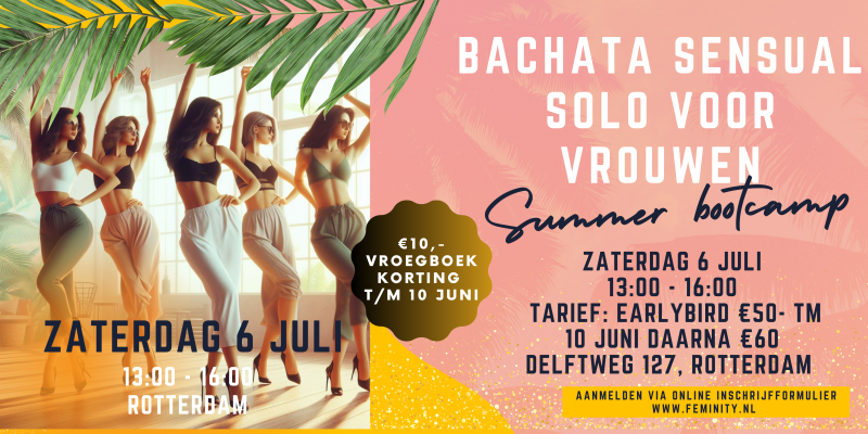 Bachata Sensual solo voor vrouwen bootcamp - Hipsy