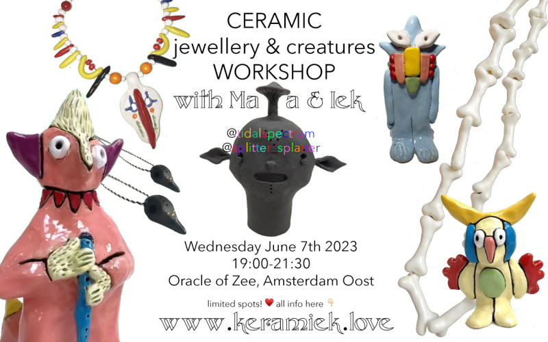 Ceramic Jewellery & Creatures Workshop - Hipsy