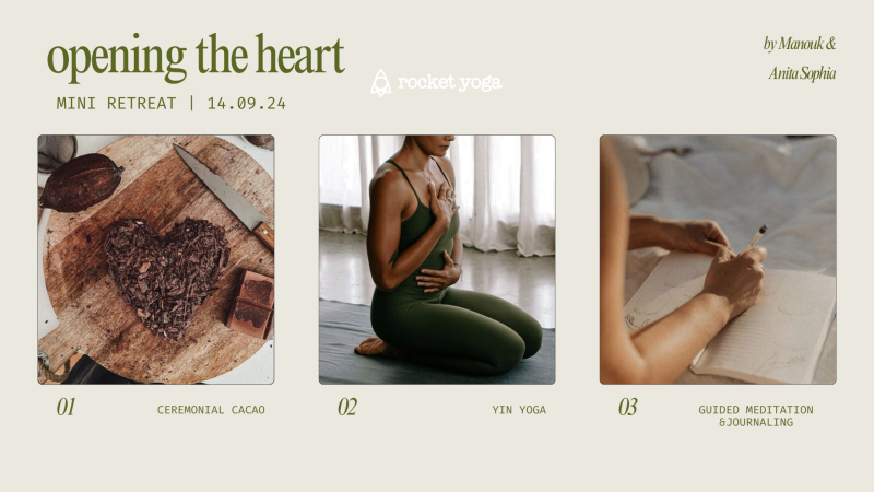Heart Opening Mini Retreat with Yin Yoga & Cermonial Cacao - Hipsy