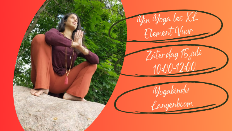Yin yoga les XL - Element Vuur - Hipsy