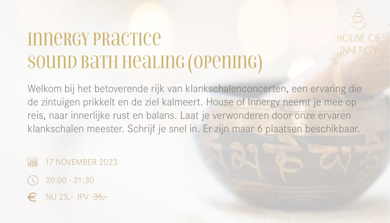 INNERGY PRACTICE: SOUND BATH HEALING - Hipsy