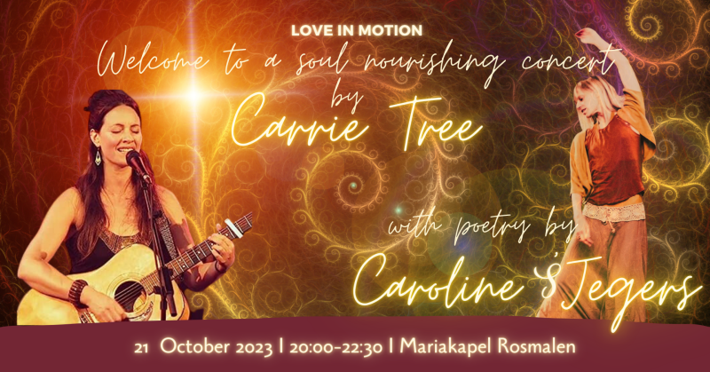 Concert Carrie Tree with poetry by Caroline S'Jegers - Hipsy
