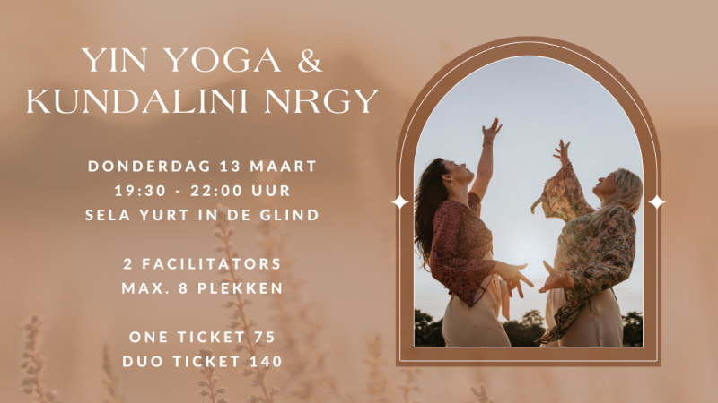 Yin Yoga & Kundalini NRGY Special bij de Yurt - met Nancy & Michelle - Hipsy