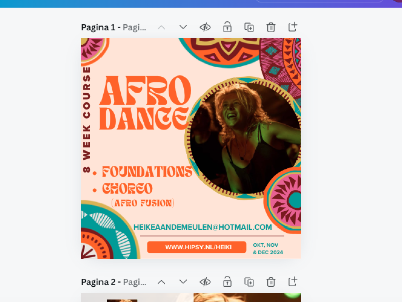 8 classes Afrodances - Foundations & Choreo - Hipsy