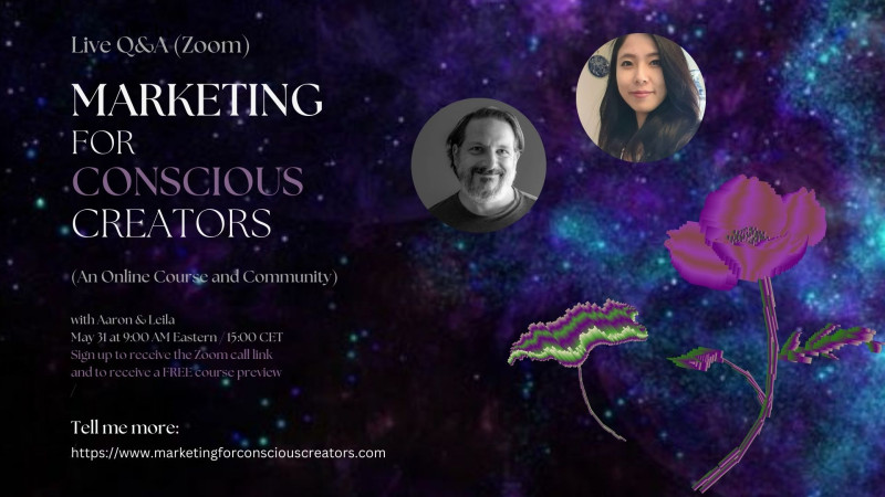 Free Zoom Live Q&A + Guided Ritual | Marketing for Conscious Creators - Hipsy