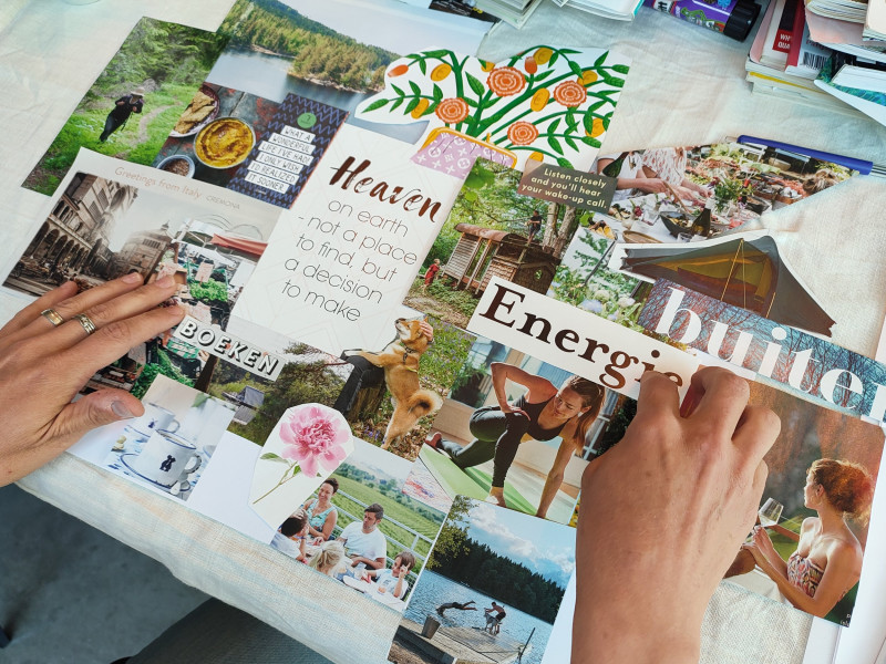 Ontdek je doelen. Creatieve Workshop: Visionboard - Hipsy