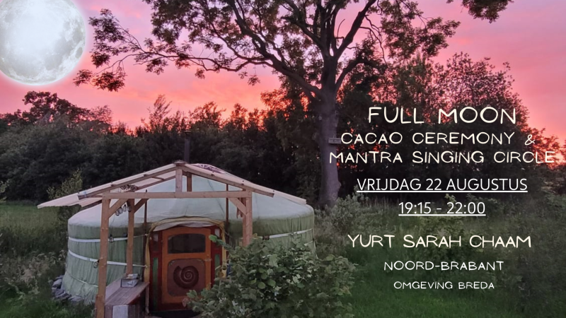 Volle Maan Cacao Ceremonie met Mantra Singing Circle - Hipsy