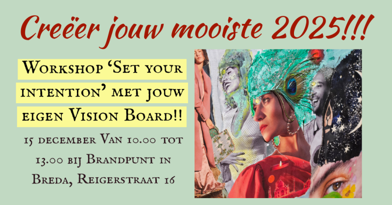 Workshop Visionboard voor 2025!! 'Set your intentions' - Hipsy