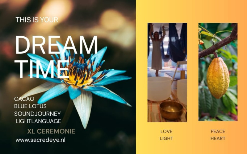 MAGIC DREAMTIME JOURNEY, XL Ceremonie met Cacao & Blue Lotus - Hipsy