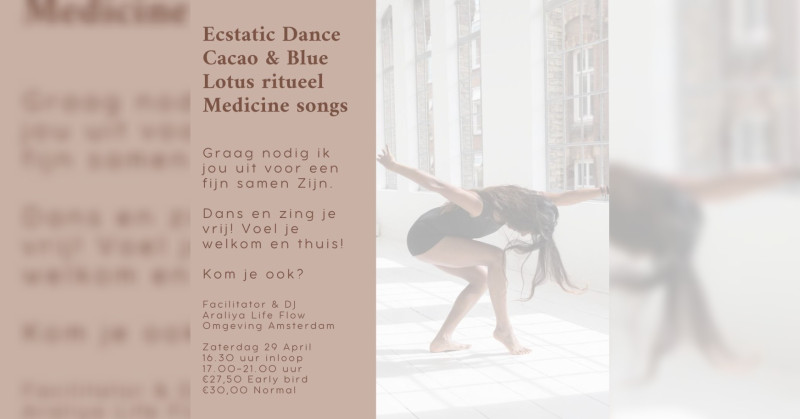 Ecstatic Dance Journey | Blue Lotus & Cacao ritueel | Mantra - Hipsy