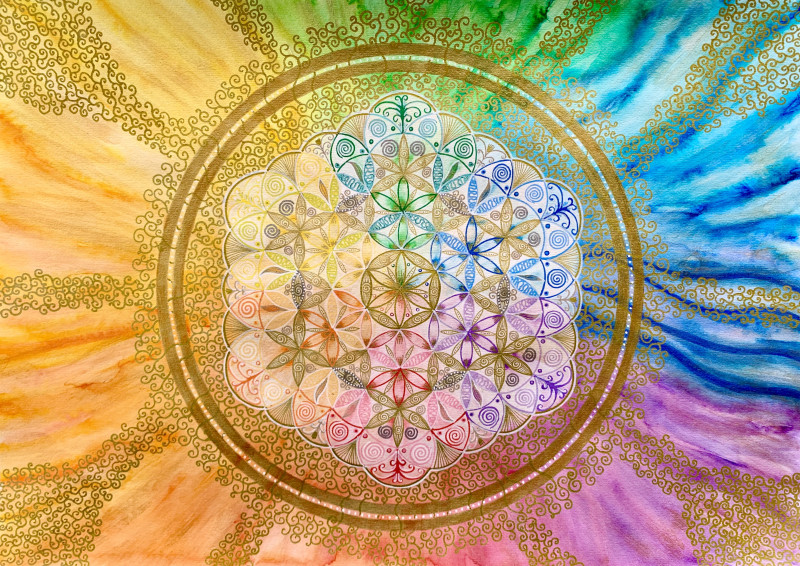 Rainbow Flow Art - Hipsy